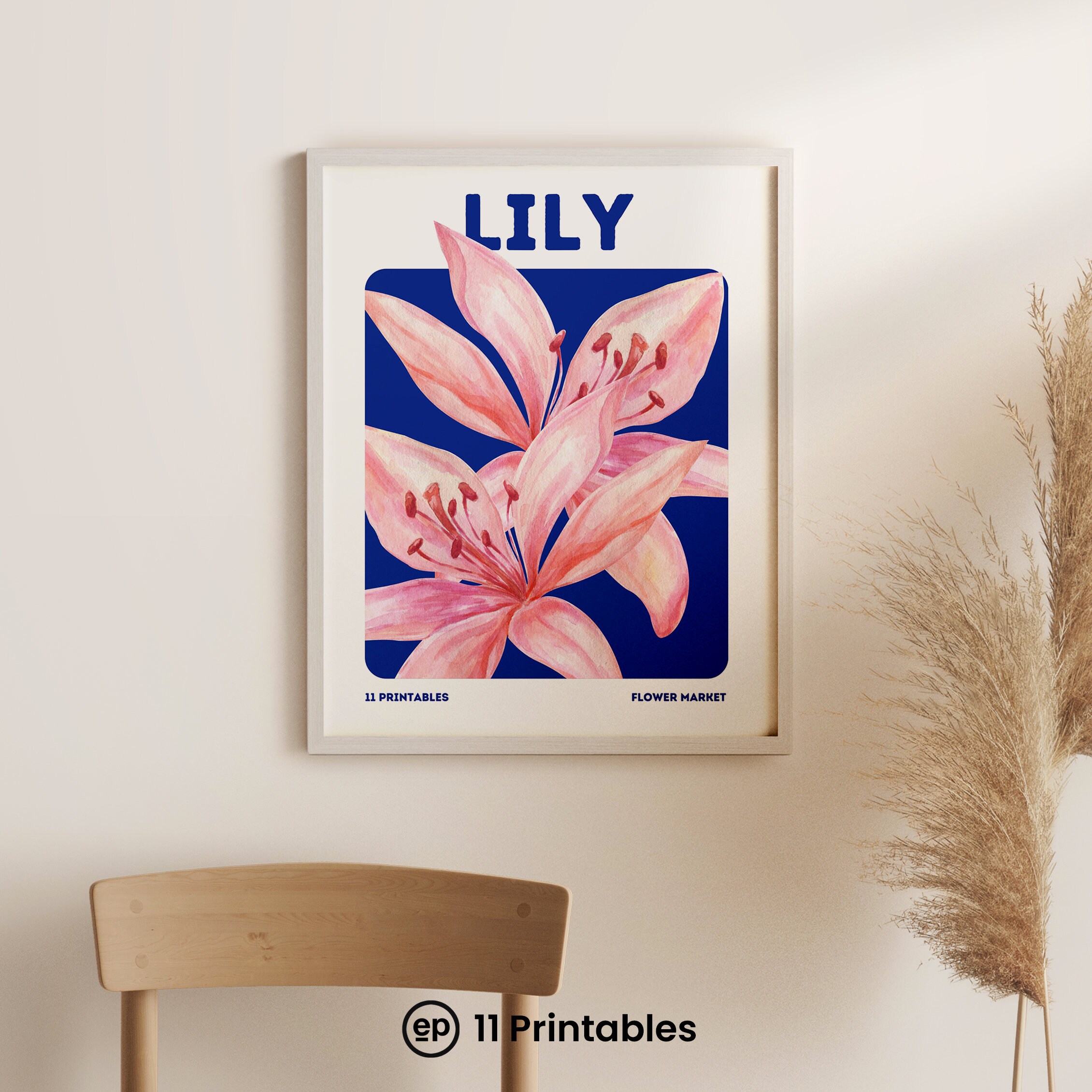 Lily Poster, Lily Art, Lily Flower, Lily Botanical, Flower Market ...