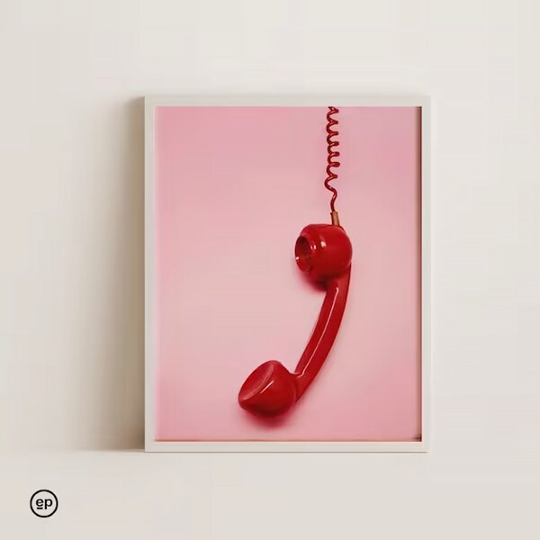 Telephone Print - Etsy