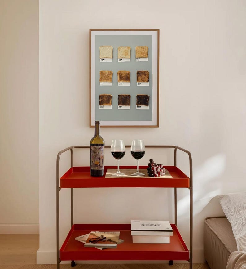 Toast Guide Poster, Toast Poster, Toast Guide, Kitchen Print, Kitchen ...