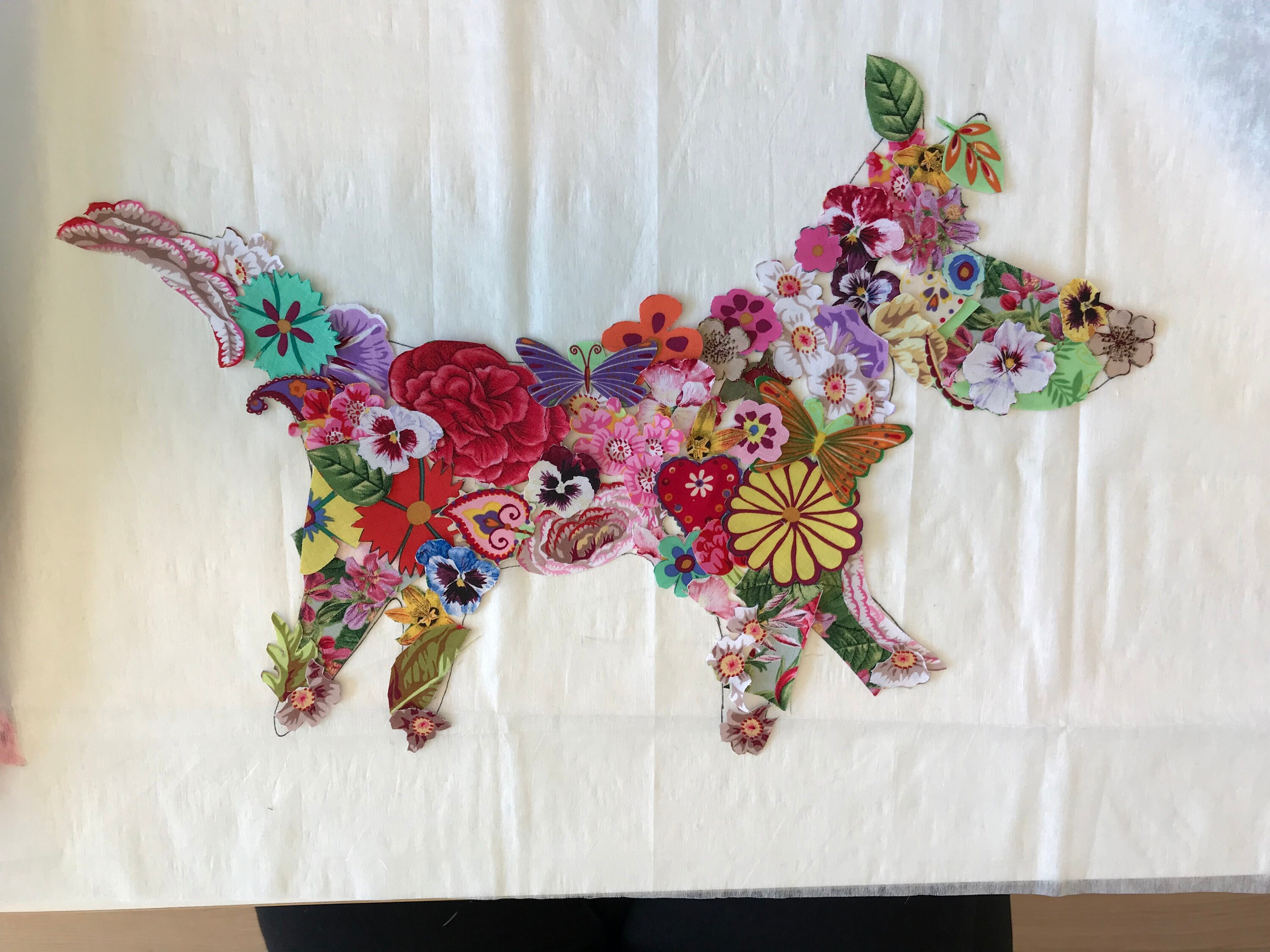 Pattern for Dog Fabric Collage by Naumann, PDF Pattern for Instant ...