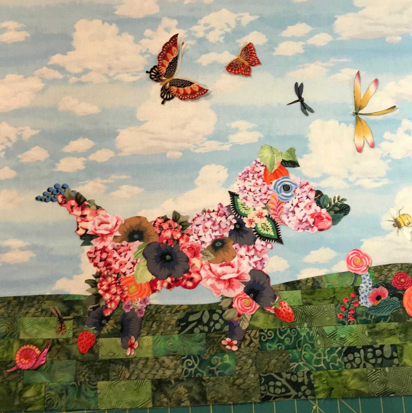 Pattern for Dog Fabric Collage by Naumann, PDF Pattern for Instant ...