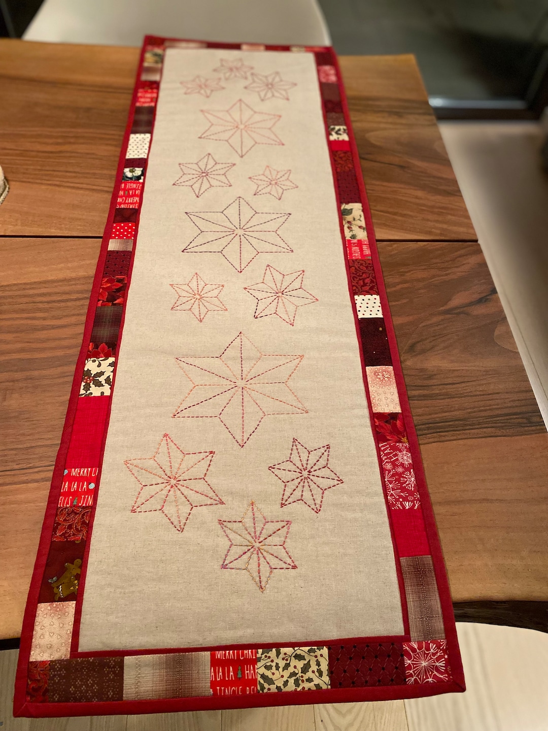 Sashiko Christmas Star Project for Mobile and Table Runner by Naumann ...