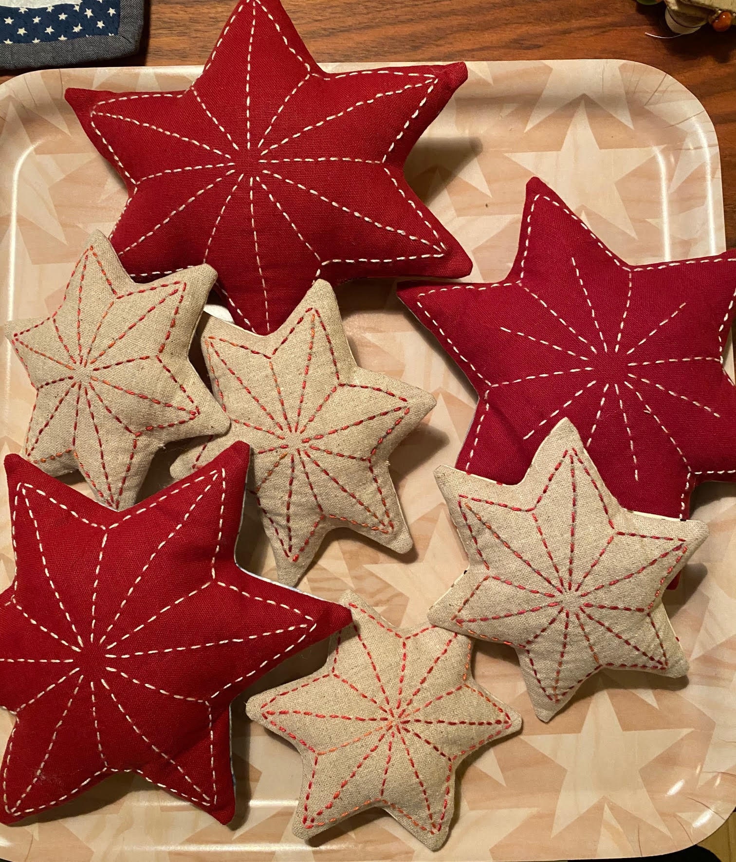 Sashiko Christmas Star Project for Mobile and Table Runner by Naumann ...