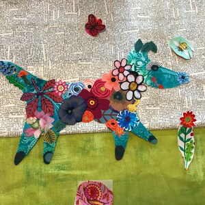 Pattern for Dog Fabric Collage by Naumann, PDF Pattern for Instant ...