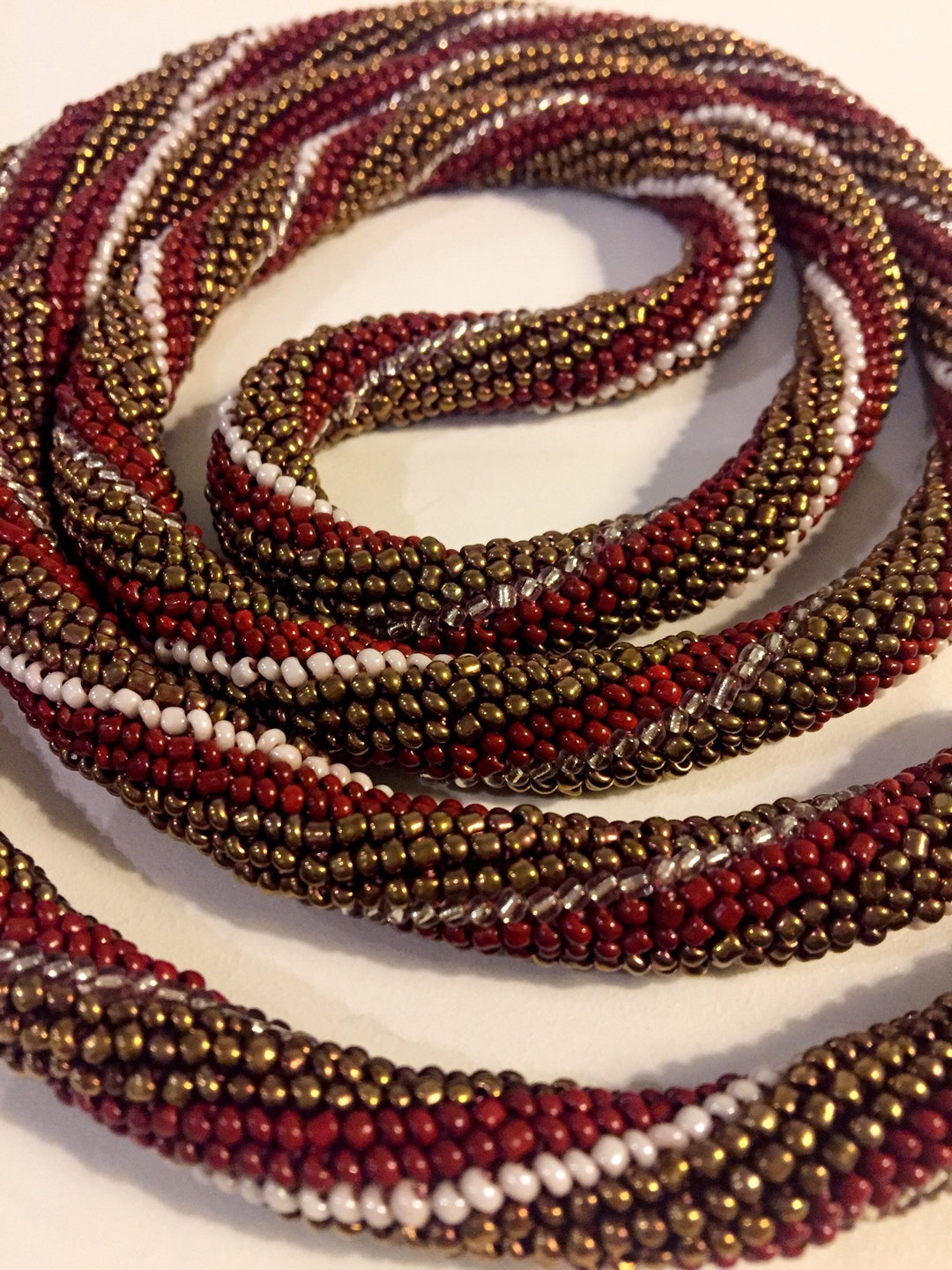 Long Bead Rope, Seed Bead Necklace, Beaded Necklase, Gift for Her ...