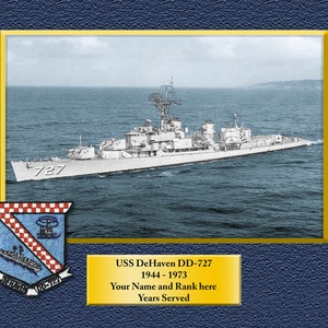 USS Edisto AGB-2 Custom Personalized 8.5 X 11 Print of US Navy Ships ...