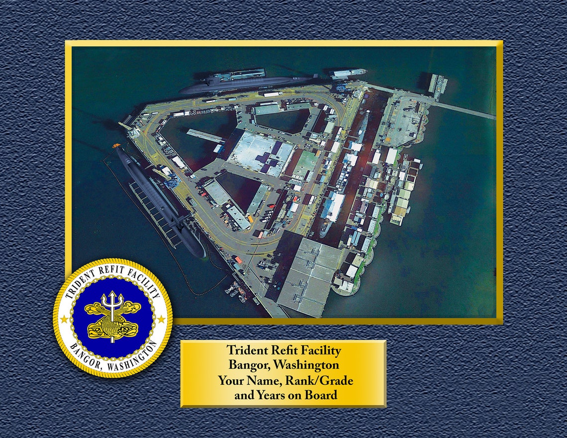 Trident Refit Facility, Bangor WA. Custom Personalized 8.5 X 11 Print ...