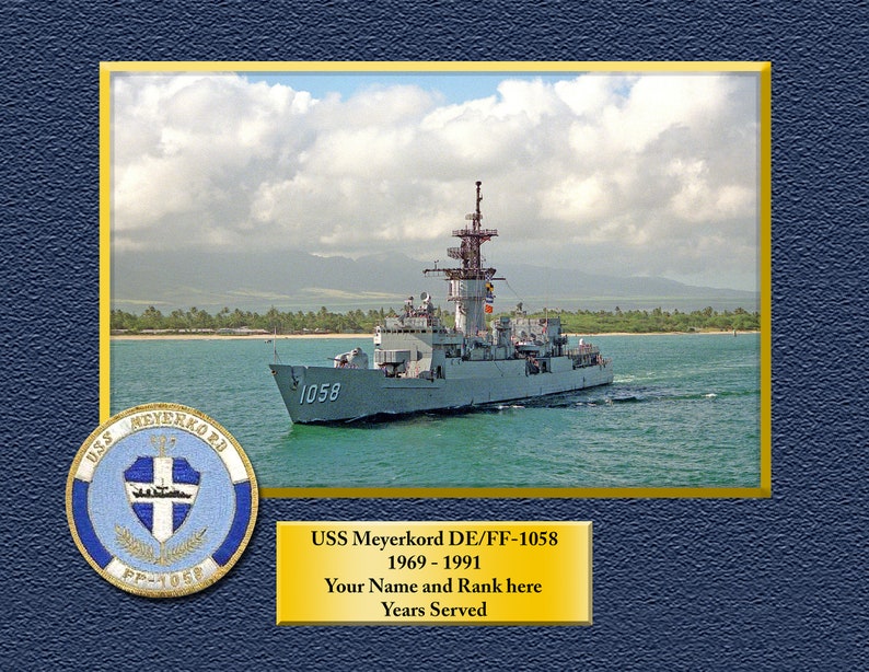 USS Knox FF-1052 Custom Personalized 8.5 X 11 Print of US Navy Ships ...