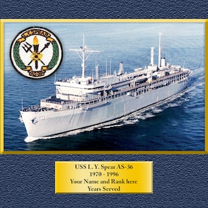 USS Dealey DE-1006 Custom Personalized 8.5 X 11 Print of US Navy Ships ...