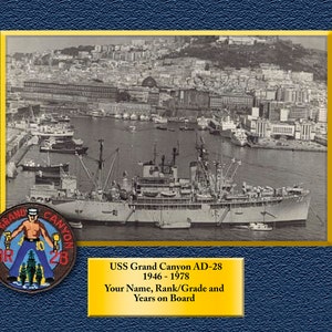 USS George Washington SSBN-598 Custom Personalized 8.5 X 11 Print of US ...