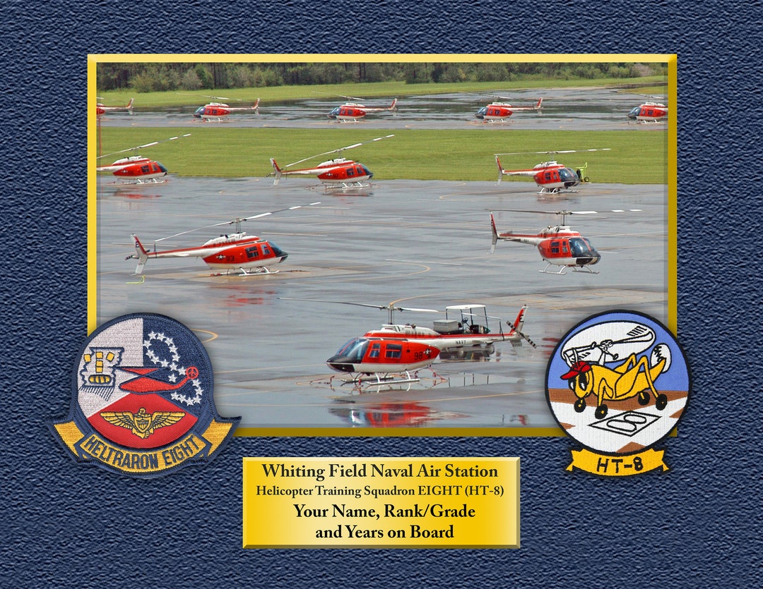 Whiting Field Naval Air Station HT-8 Custom Personalized 8.5 X 11 Print ...