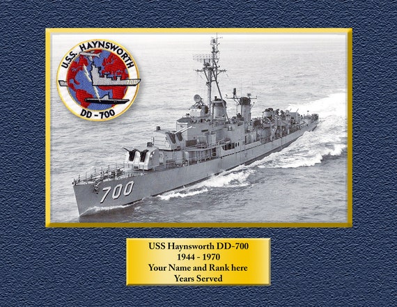 USS HAYNSWORTH DD700 Custom Personalized 8.5 X 11 Print of US | Etsy