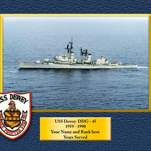 USS Edisto AGB-2 Custom Personalized 8.5 X 11 Print of US Navy Ships ...