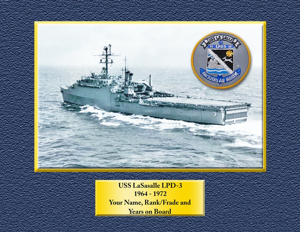 USS Basilone DD-824 Custom Personalized 8.5 X 11 Print of US | Etsy