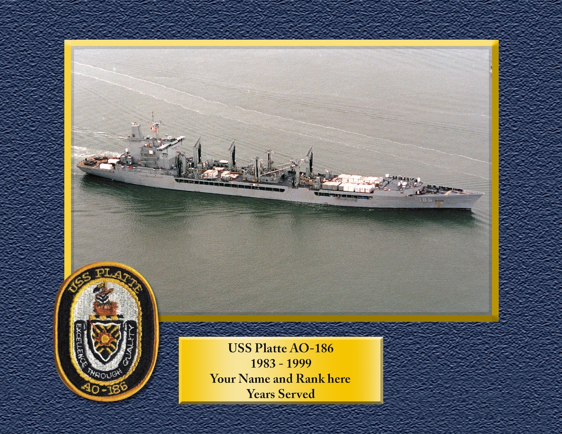 USS Oak Ridge ARDM-1 Custom Personalized 8.5 X 11 Print of US | Etsy