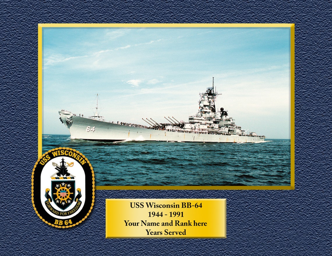 USS WASP CV7 Custom Personalized 8.5 X 11 Print of US Navy - Etsy
