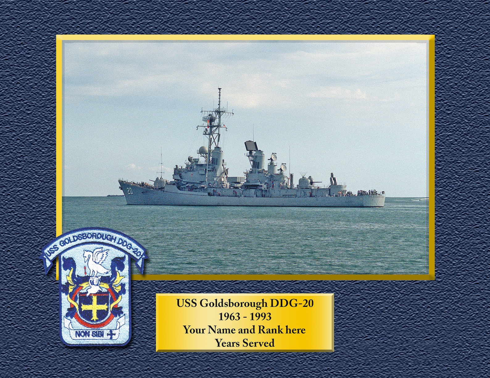 USS Dahlgren Dlg-12-ddg-43 Custom Personalized 8.5 X 11 Print | Etsy
