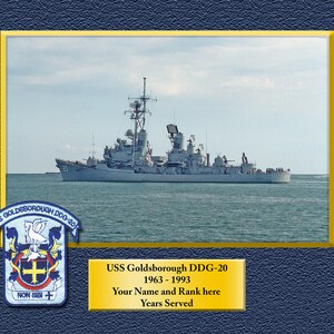 USS George Washington SSBN-598 Custom Personalized 8.5 X 11 Print of US ...