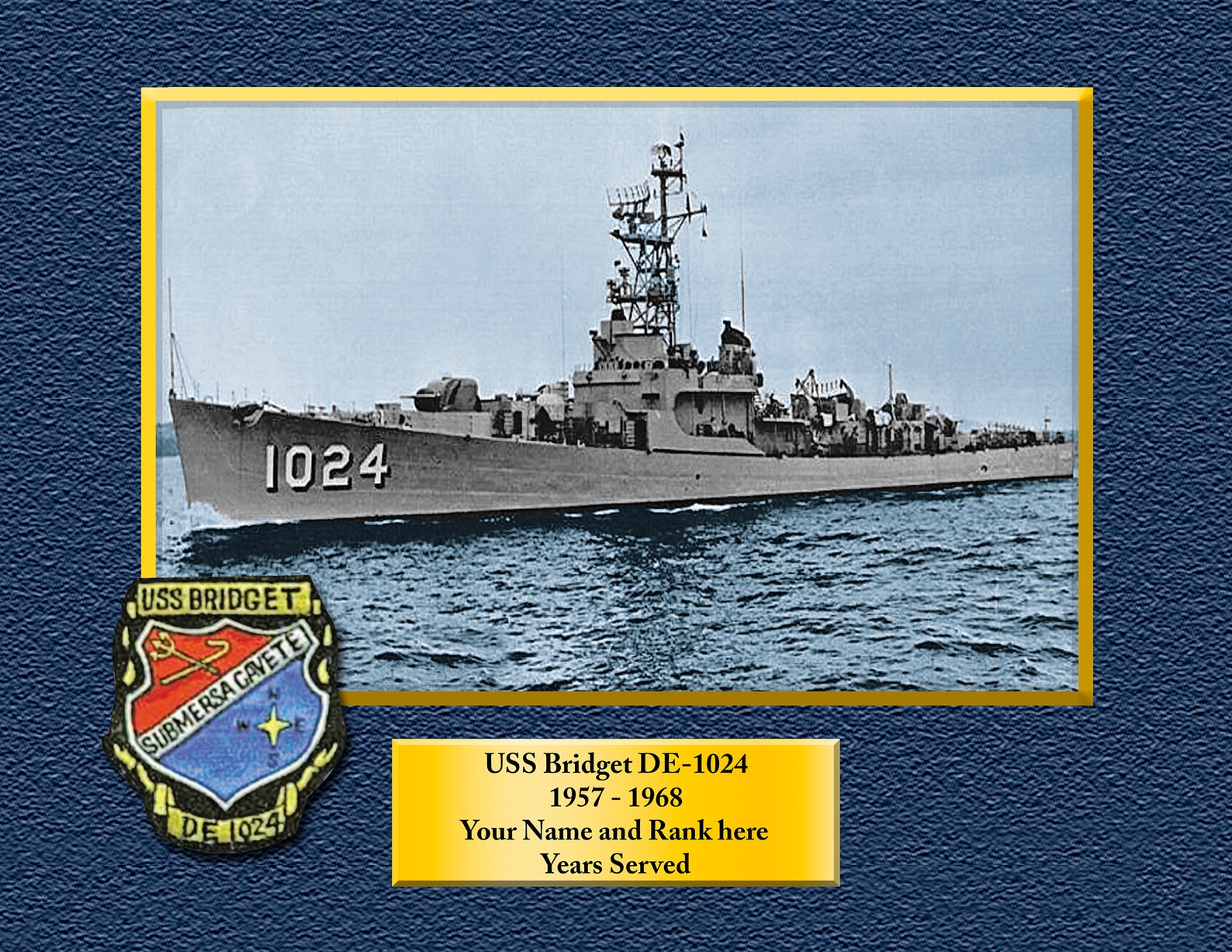 USS Rowan DD-782 Custom Personalized 8.5 X 11 Print of US Navy - Etsy