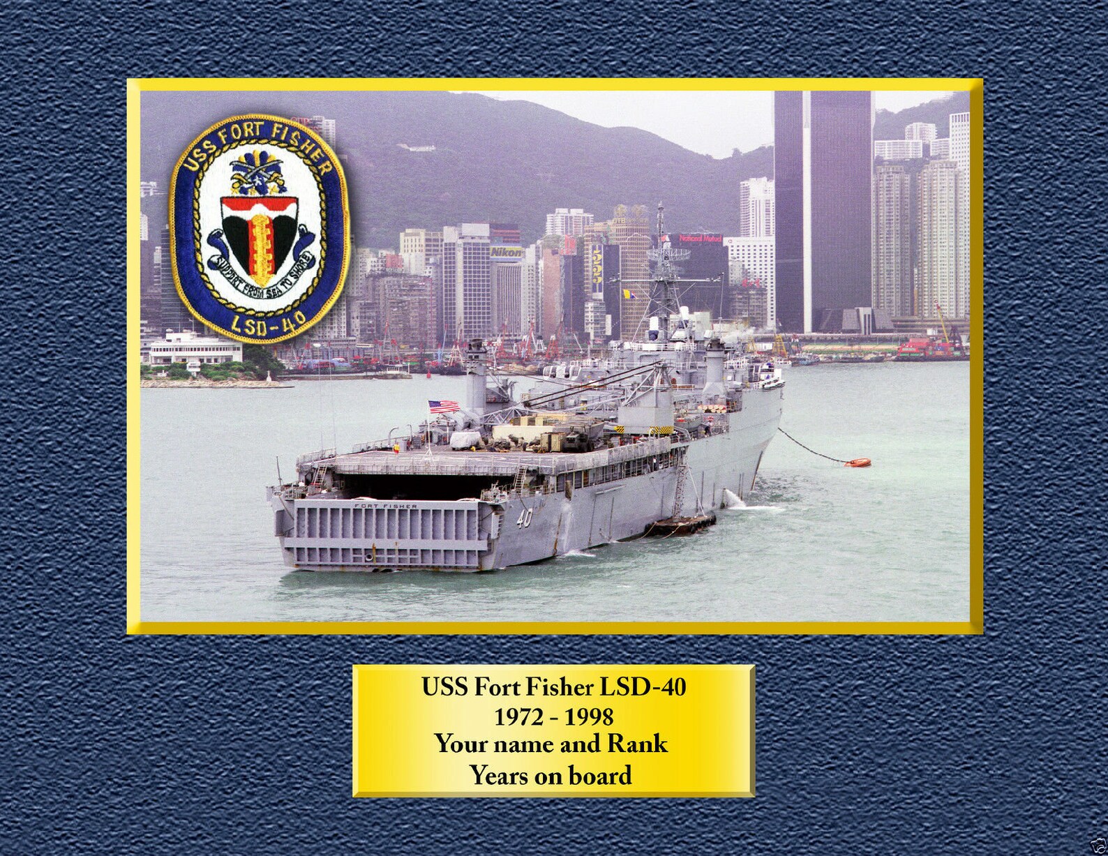 USS Fiske DD/DDR842 Custom Personalized 8.5 X 11 Print of US - Etsy