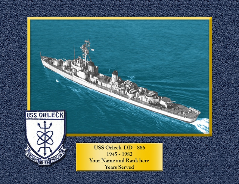 USS Warrior MCM 10 Custom Personalized 8.5 X 11 Print of US | Etsy