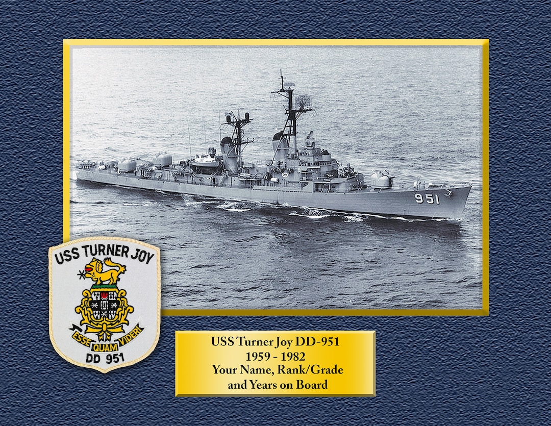 USS Turner Joy DD-951 Custom Personalized 8.5 X 11 Print of US Navy ...