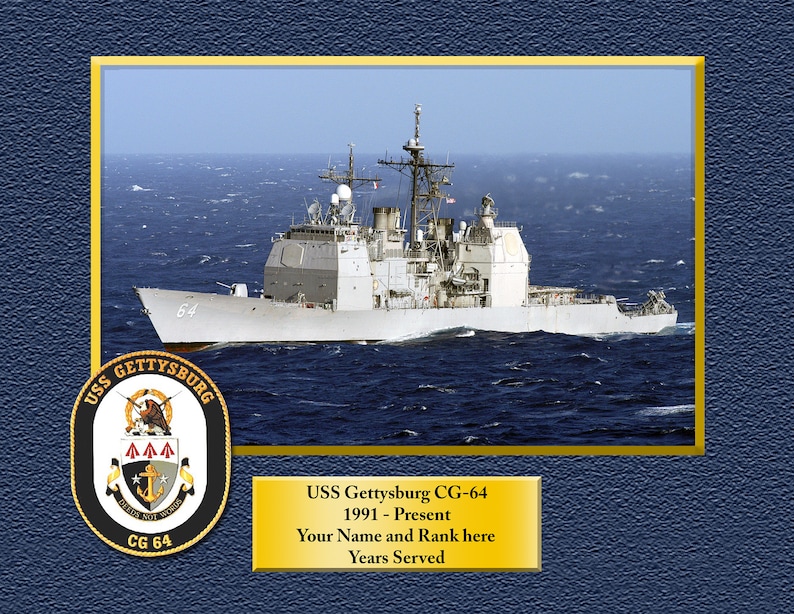 USS Dahlgren Dlg-12-ddg-43 Custom Personalized 8.5 X 11 Print - Etsy