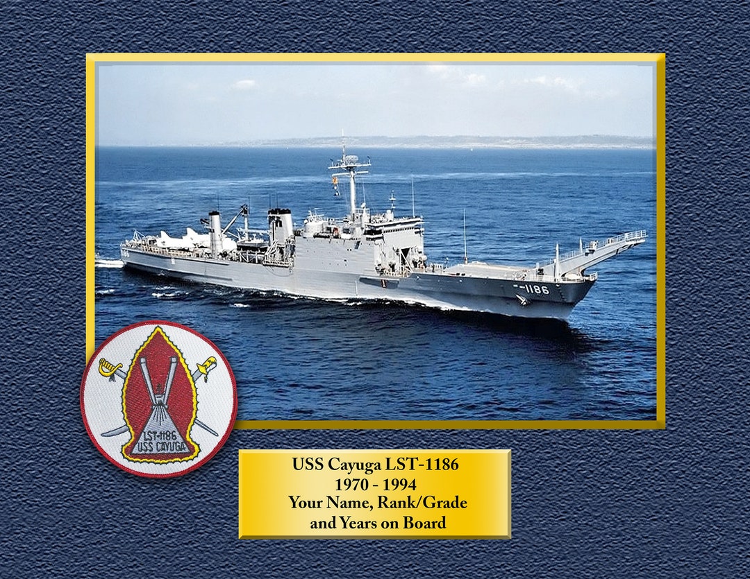 USS Cayuga LST-1186 Custom Personalized 8.5 X 11 Print of US Navy Ships ...