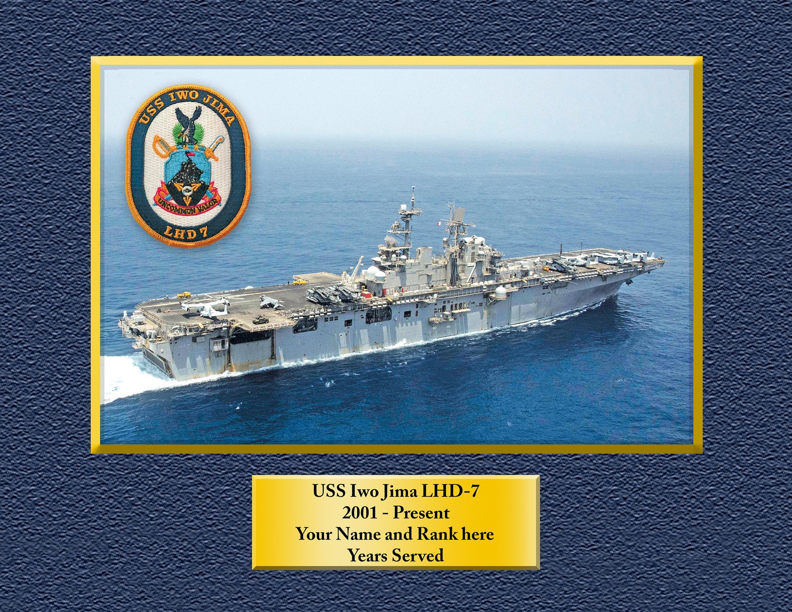 USS Winston S. Churchill DDG 81 Custom Personalized 8.5 X 11 Print of ...