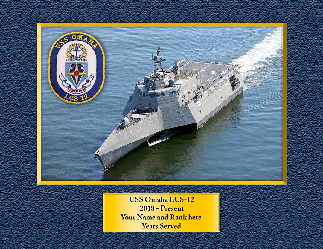 USS Omaha LCS-12 Custom Personalized 8.5 X 11 Print of US Navy Ships ...