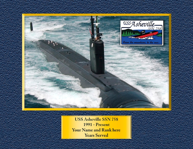 USS Portsmouth SSN 707 Custom Personalized 8.5 X 11 Print of - Etsy