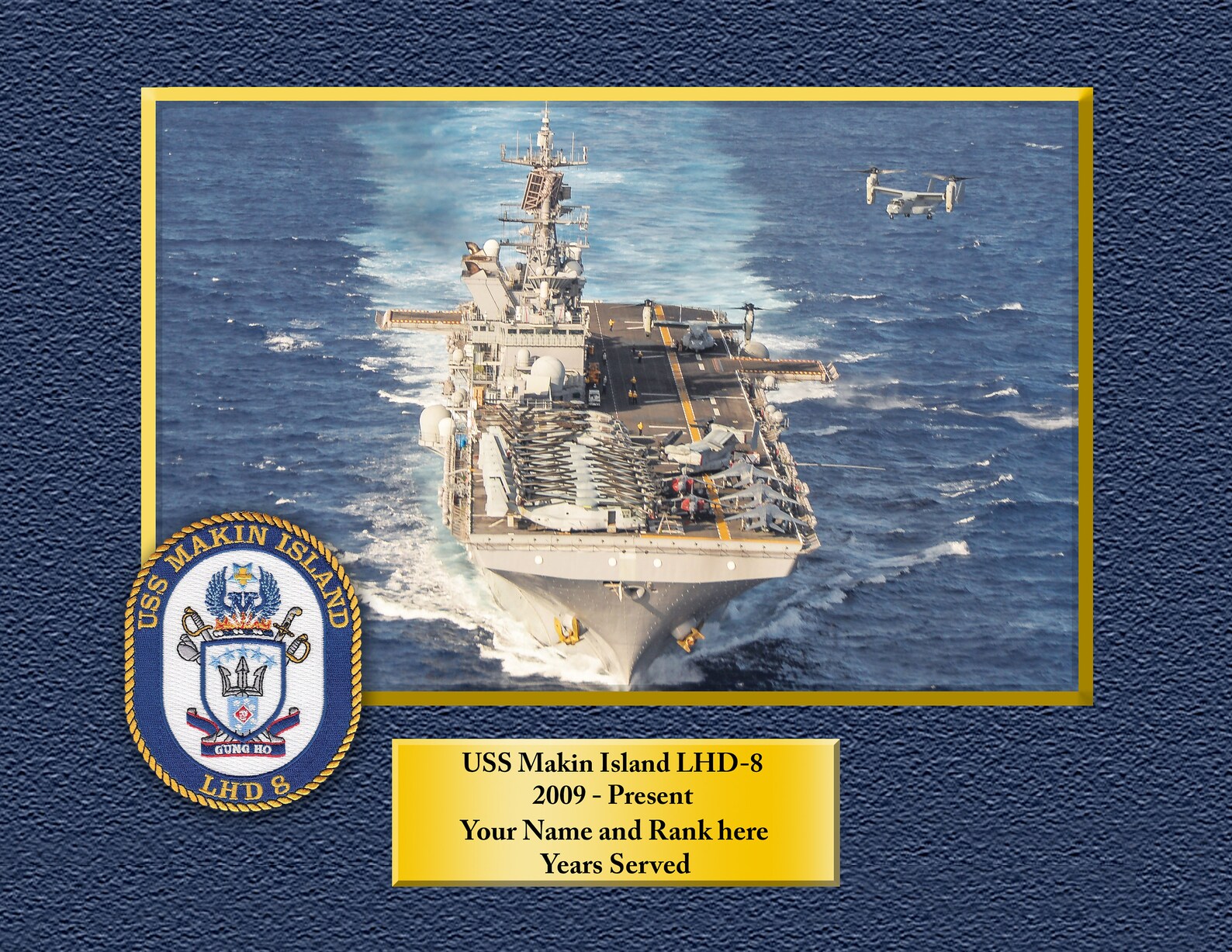 USS Makin Island LHD 8 Custom Personalized 8.5 X 11 Print of | Etsy