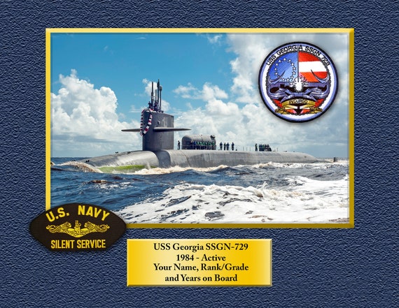 USS Georgia SSGN-729 Custom Personalized 8.5 X 11 Print of US | Etsy