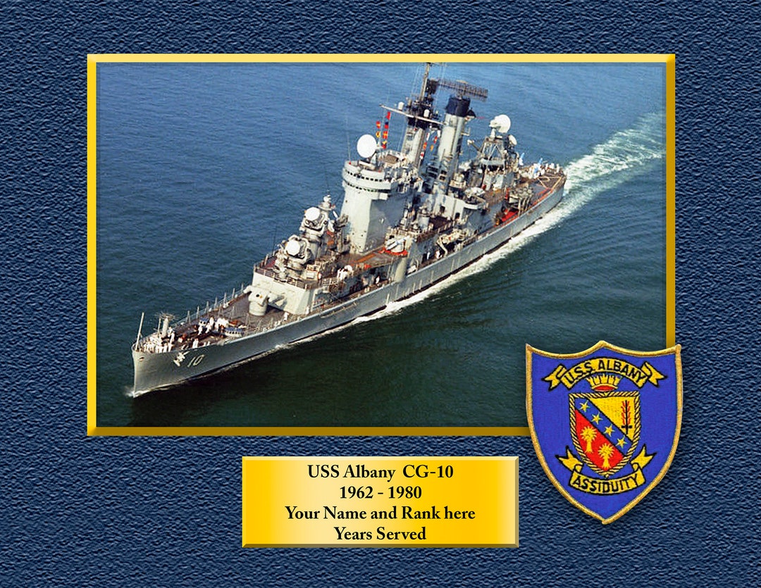 USS ALBANY CG10 Custom Personalized 8.5 X 11 Print of US Navy Ships ...