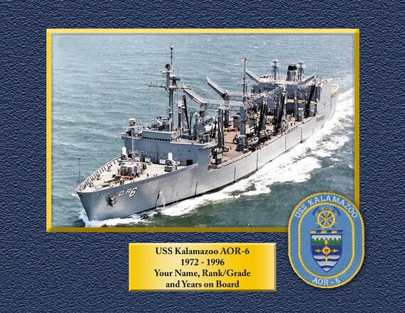 USS KALAMAZOO AOR6 Custom Personalized 8.5 X 11 Print of US - Etsy