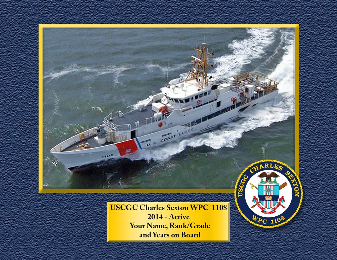 USCGC Charles Sexton WPC-1108 Custom Personalized 8.5 X 11 Print of US ...