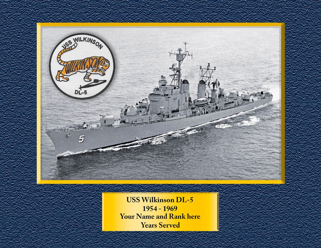 USS Wilkinson DL-5 Custom Personalized 8.5 X 11 Print of US Navy Ships ...