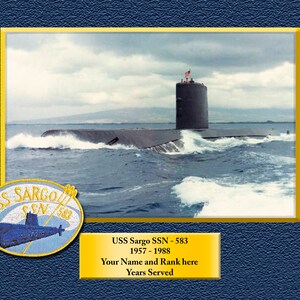 USS SANDOVAL LPA194 Custom Personalized 8.5 X 11 Print of US | Etsy