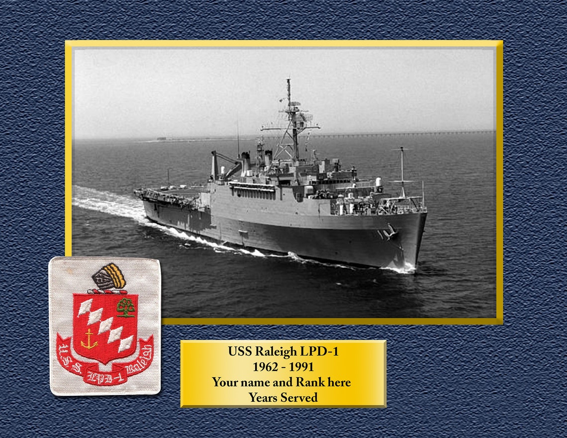 USS Willis A. Lee DL-4 Custom Personalized 8.5 X 11 Print of | Etsy