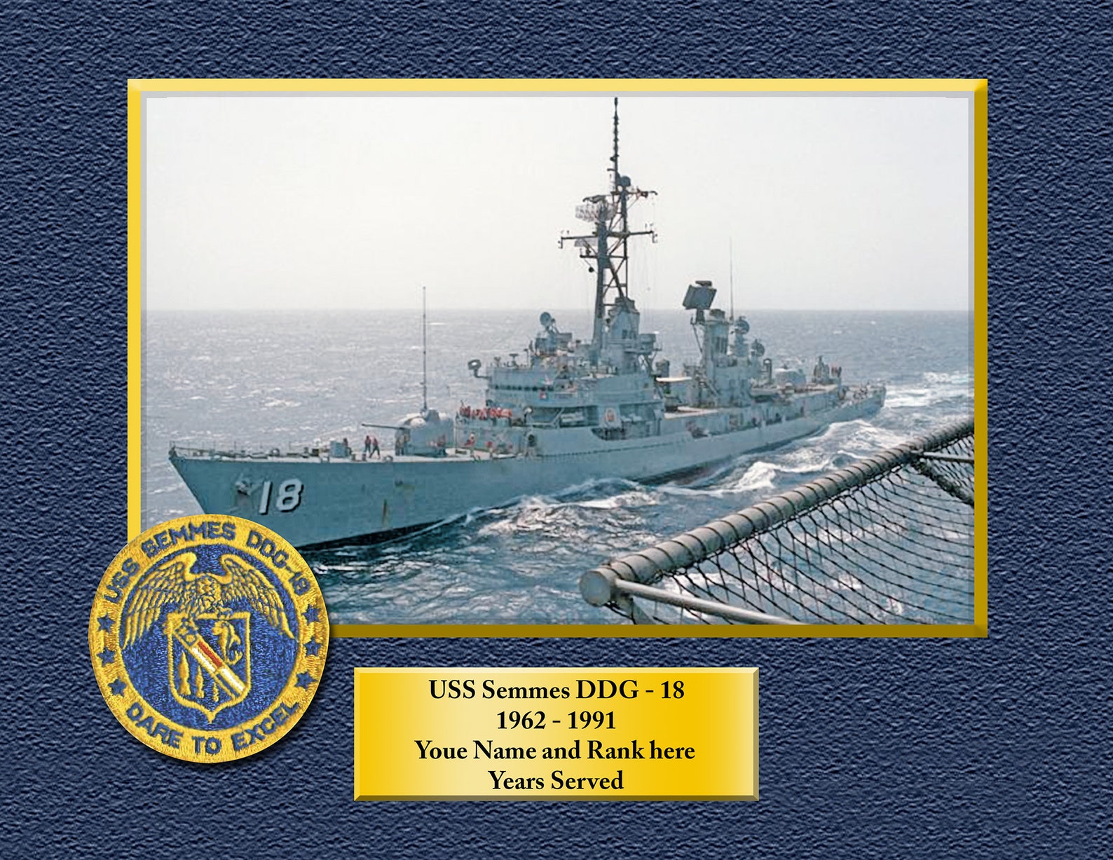 USS Bulkeley DDG 84 Custom Personalized 8.5 X 11 Print of US | Etsy