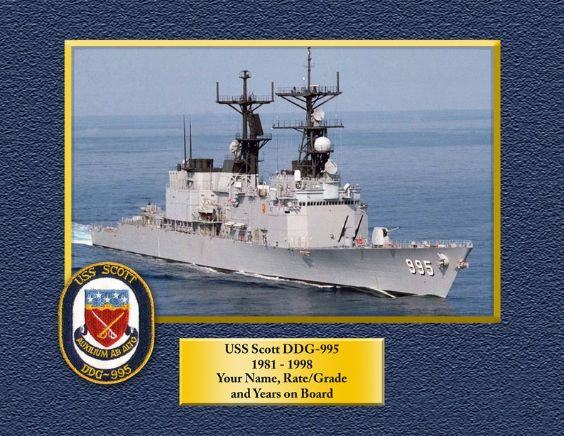 USS Sproston DD-577 Custom Personalized 8.5 X 11 Print of US Navy Ships ...