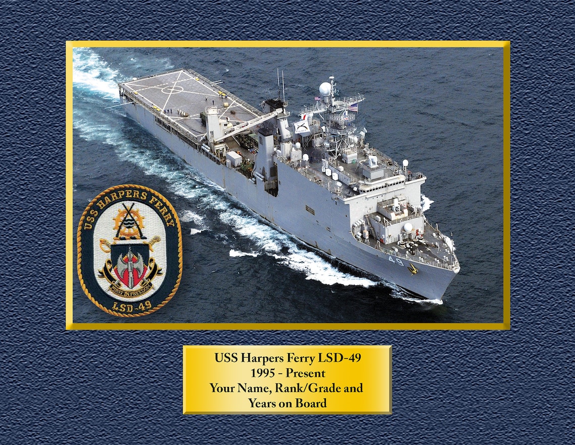 USS Crockett Pgm/pg-88 Custom Personalized 8.5 X 11 Print of | Etsy