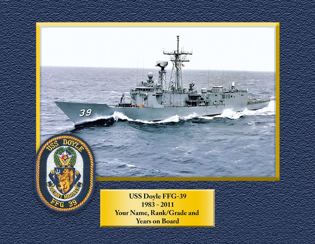 USS DOYLE Ffg-39 Custom Personalized 8.5 X 11 Print of US Navy Ships ...
