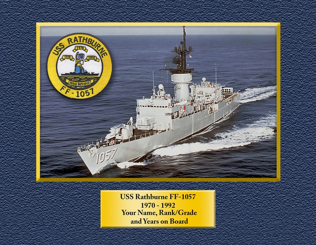 USS Rathburne FF-1057 8.5 X 11 Print of US Navy Ships Unique Gift Idea ...