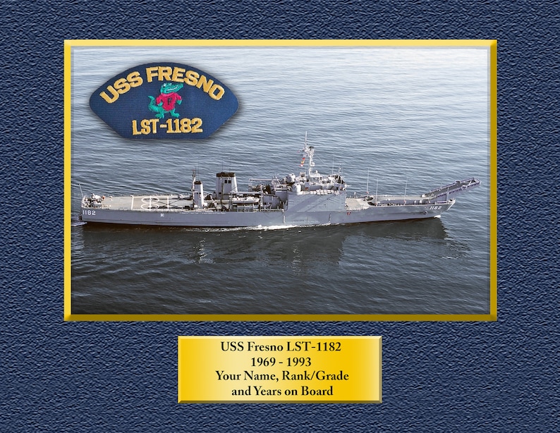 USS Fresno LST-1182 Custom Personalized 8.5 X 11 Print of US - Etsy