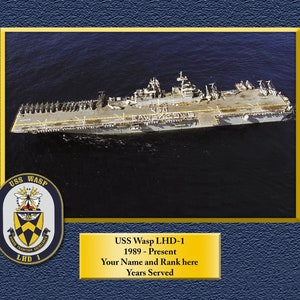 USS Cayuga LST-1186 Custom Personalized 8.5 X 11 Print of US Navy Ships ...