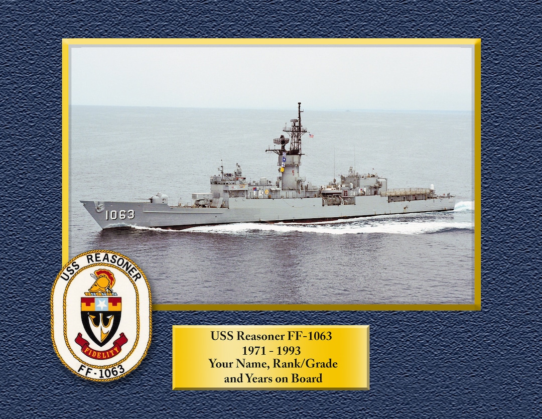 USS Reasoner FF-1063 8.5 X 11 Print of US Navy Ships Unique Gift Idea ...