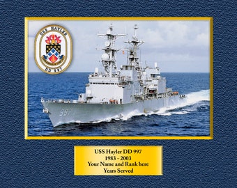 USS Willis A. Lee DL-4 Custom Personalized 8.5 X 11 Print of | Etsy