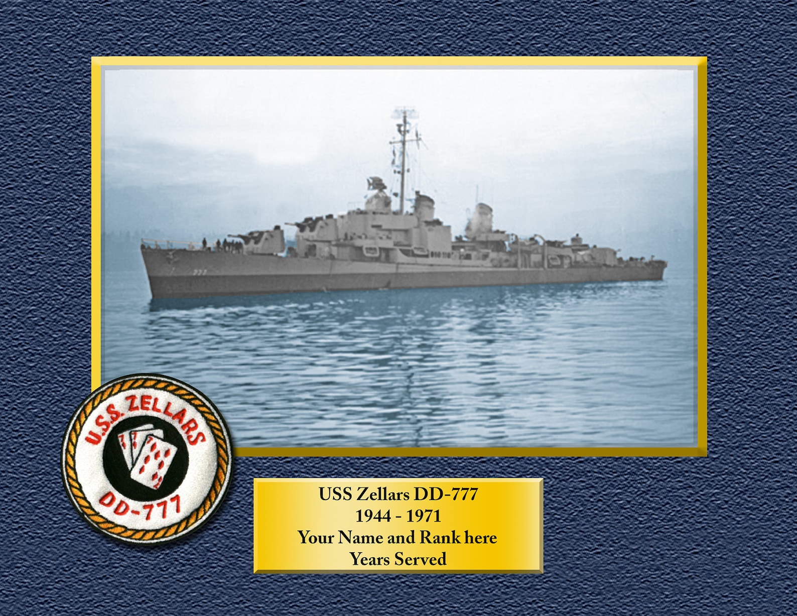 USS YELLOWSTONE AD27 Custom Personalized 8.5 X 11 Print of US - Etsy