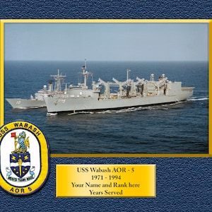 USS Nitro AE-23 Custom Personalized 8.5 X 11 Print of US Navy Ships ...